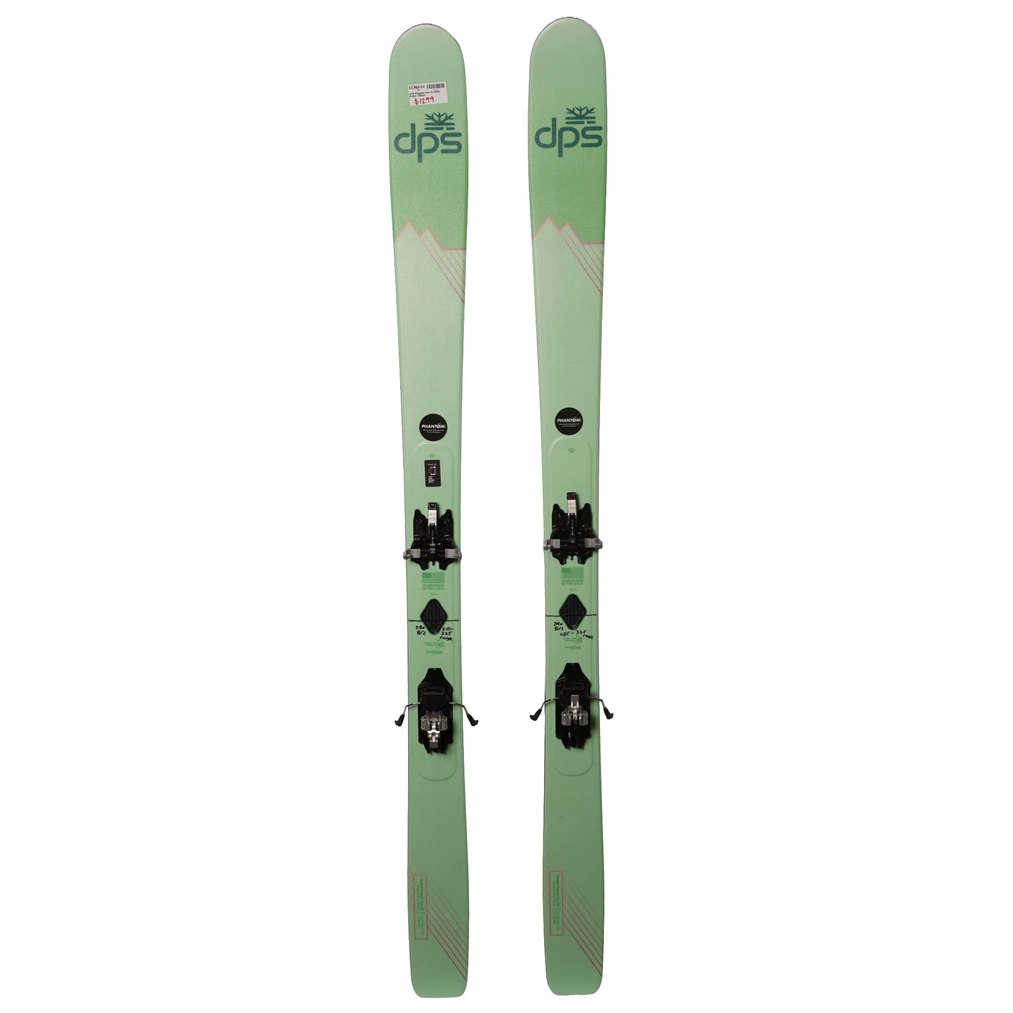 DPS Pagoda Tour 90 Skis + DPS Evo 12 Tour Bindings + Pre-Cut Skins - U ...